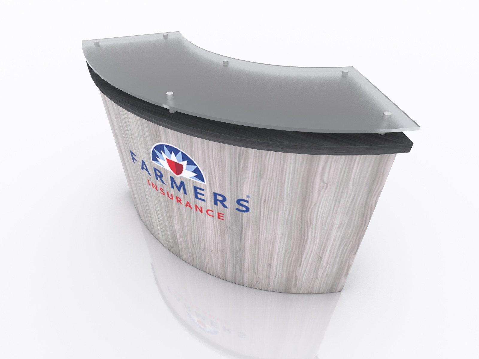 Exhibit Design Search - MOD-1582 Reception Counter (Custom Counters ...