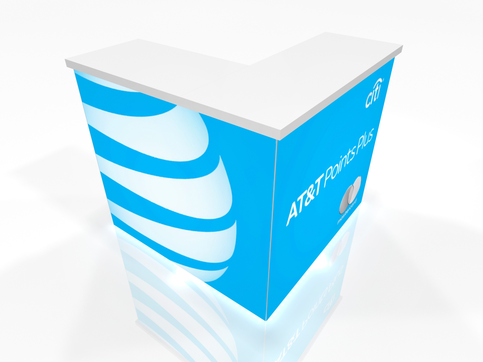 Exhibit Design Search - MOD-1722 Backlit Counter (Counters & Pedestals ...