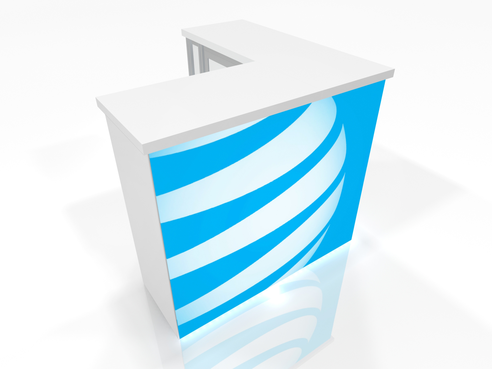 Exhibit Design Search - MOD-1722 Backlit Counter (Counters & Pedestals ...